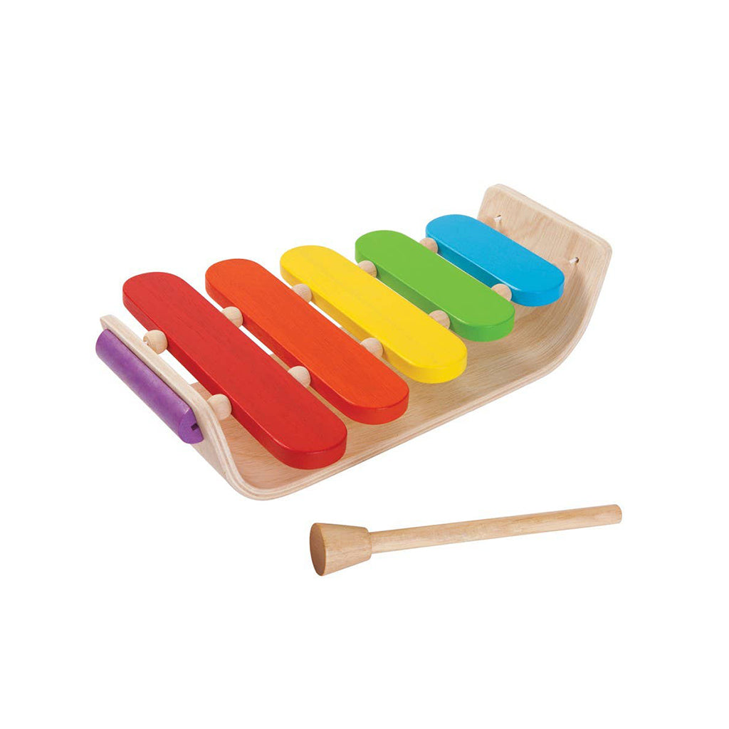 PlanToys Oval Xylophone Wooden Musical Instrument For Kids – Years Of Play